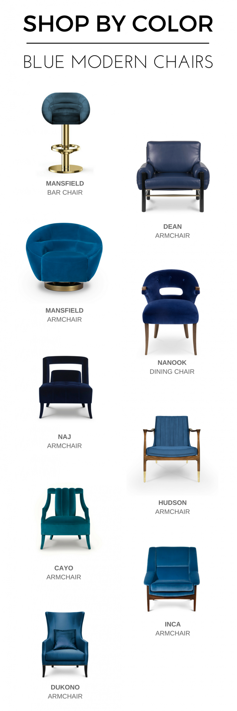 Blue chairs: The Tranquility of a Color in a Luxury Piece | Insplosion