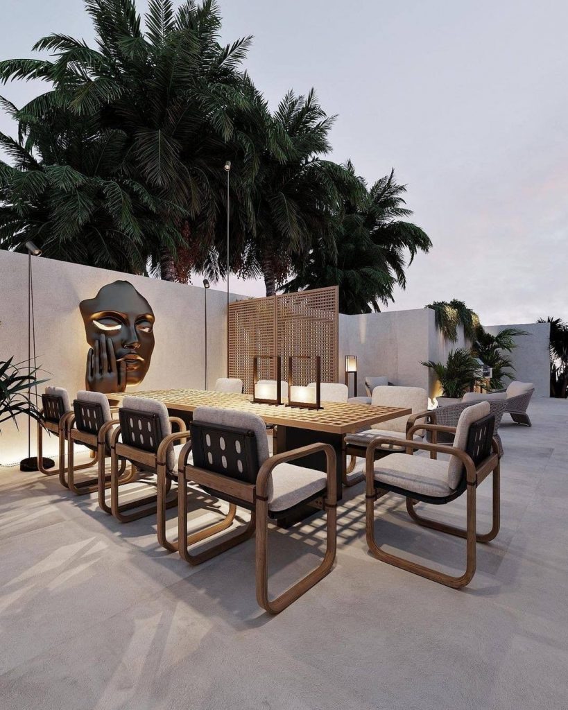 Elegant Exterior Dining Area | Insplosion